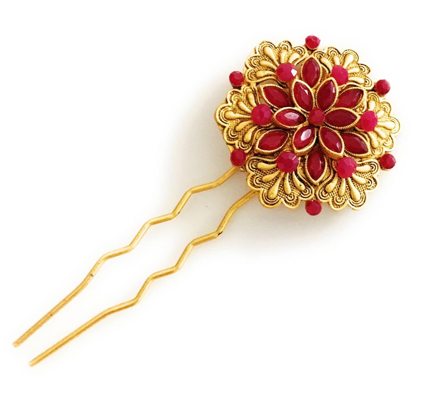 bun pins for women and girls matt finish juda pins (pack of 1) with ...