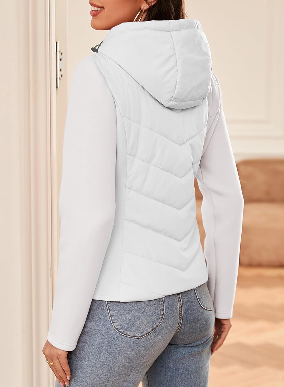 Dokotoo Women's Warm Quilted Lightweight Puffer Jacket Slim Fit ...