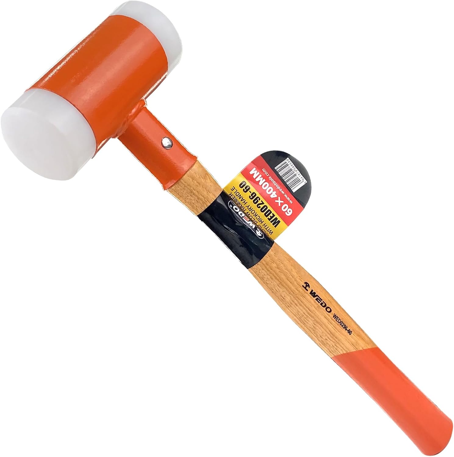 WEDO Non-Rebound Dead Blow,Double-Face Mallet with Hickory Wooden ...