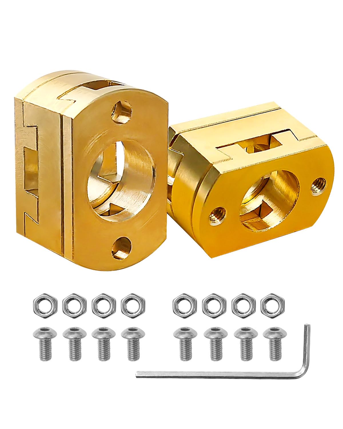 TIKSCIENCE Ender 3 Oldham Coupling Coupler Brass Z Axis Coupler Fit for ...