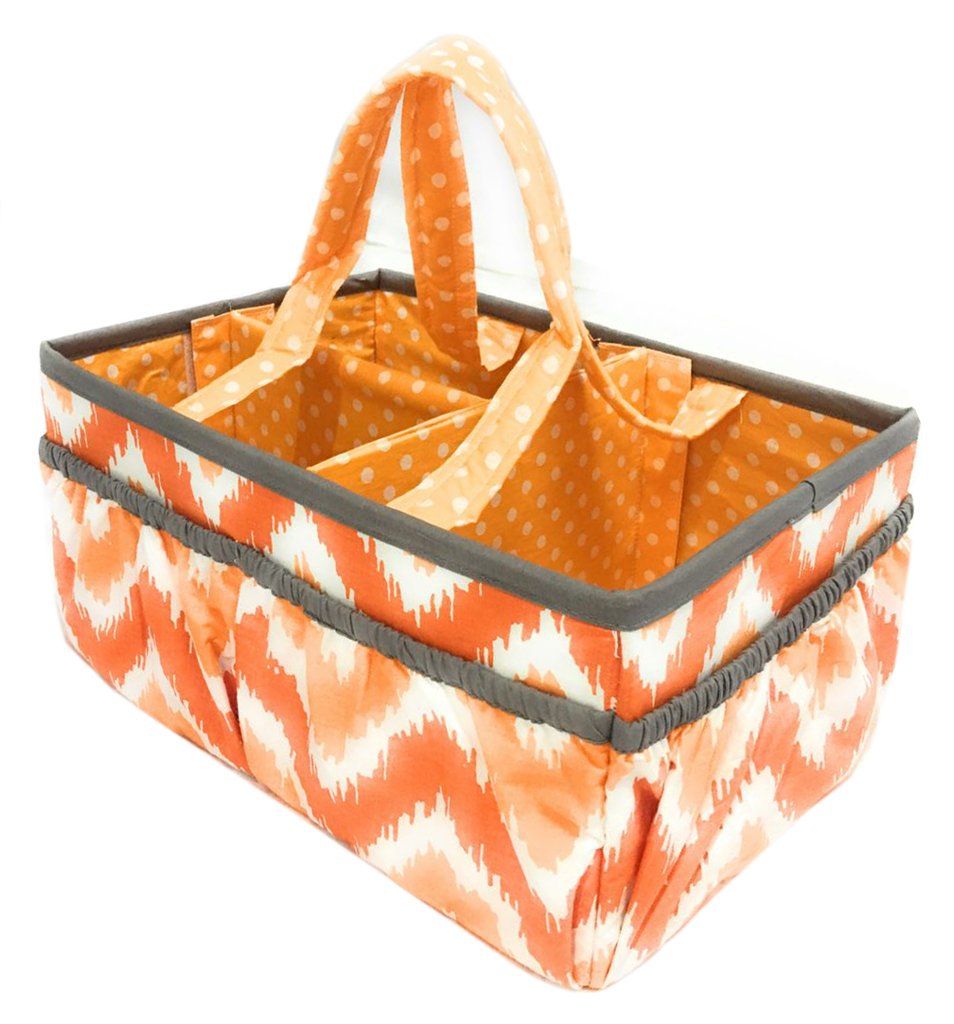 Amazon.com : Bacati Mix and Match Unisex Nursery Fabric Storage Caddy ...