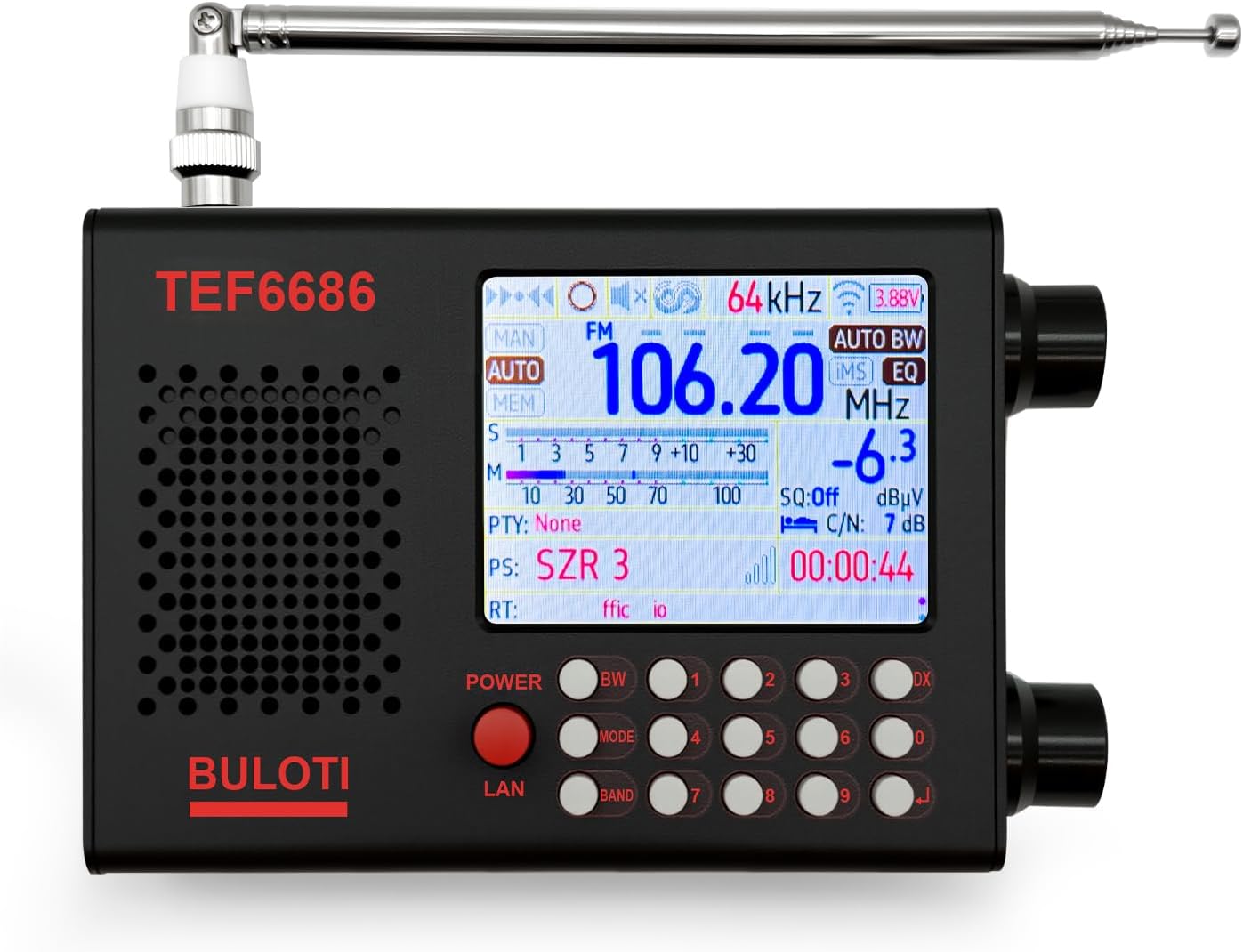 Amazon.com: TEF6686 Portable Shortwave Radio，AM FM SW LW Ultra High Sensitivity Full Band Radios ...