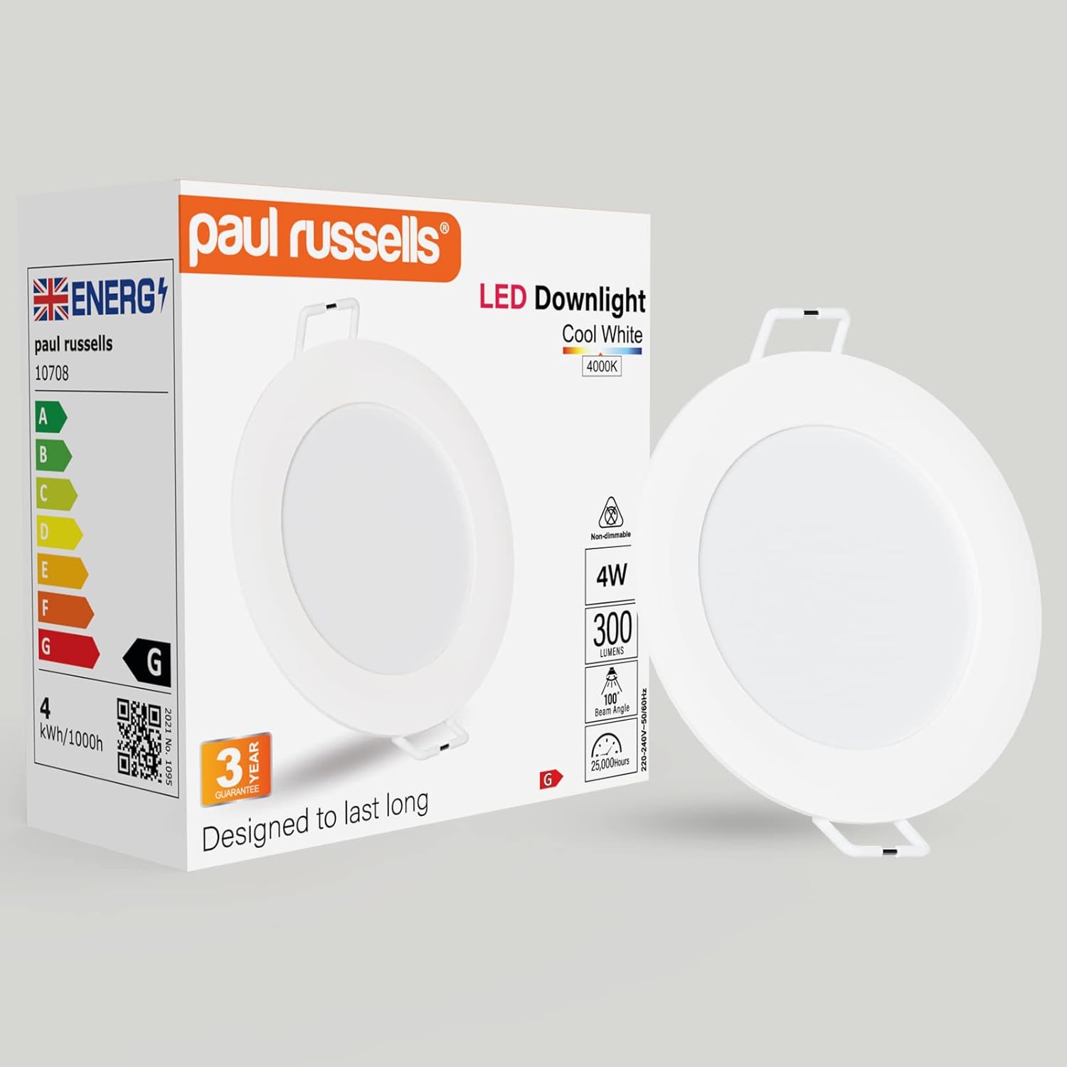 paul russells LED Ceiling Downlights, 4W Slim Recessed Bathroom ...