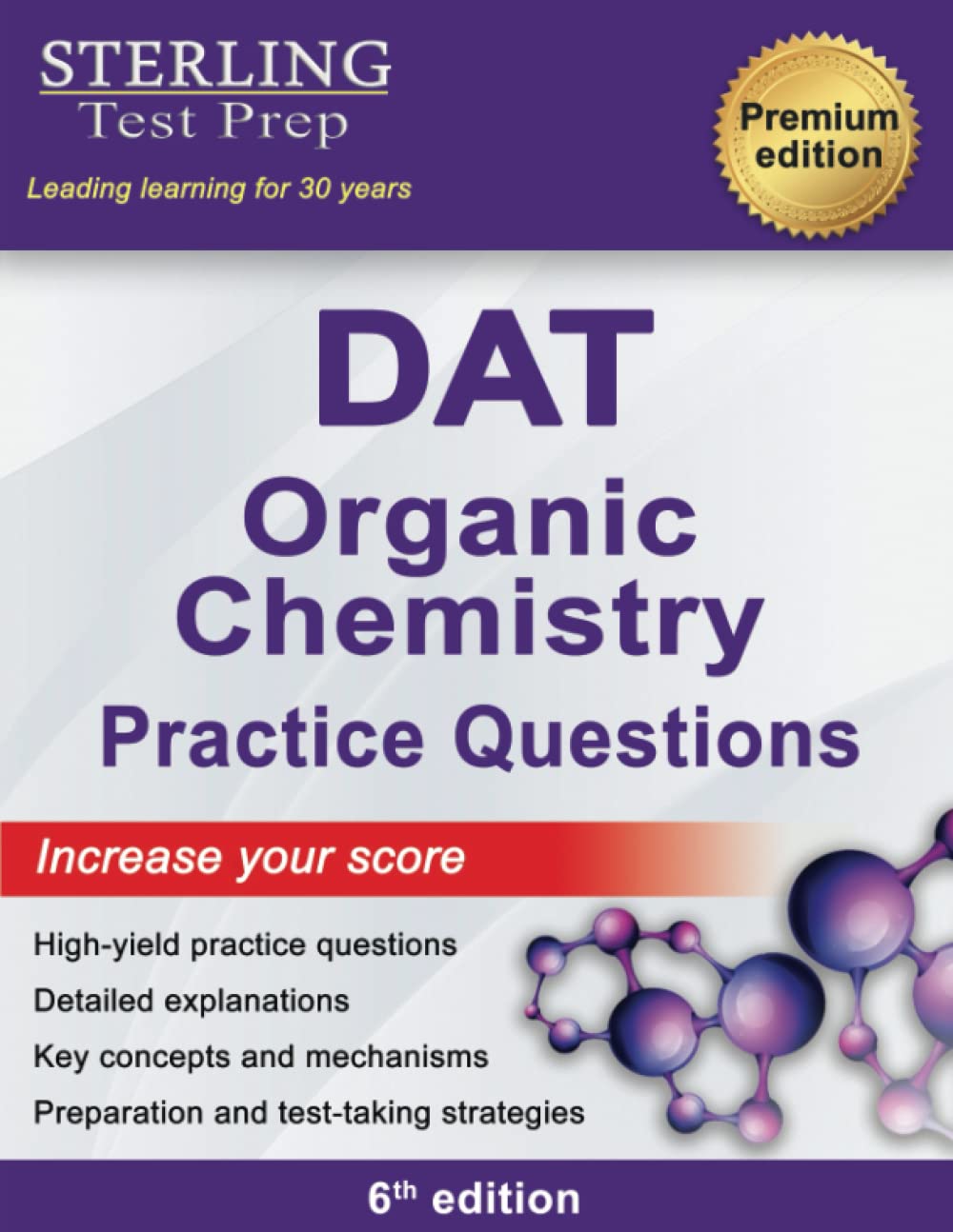 Sterling Test Prep DAT Organic Chemistry Practice Questions: High Yield ...