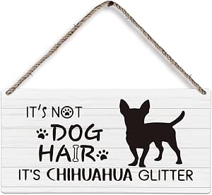Amazon.com: Chihuahua Wooden Hanging Sign - Chihuahua Gifts 'It’s ...
