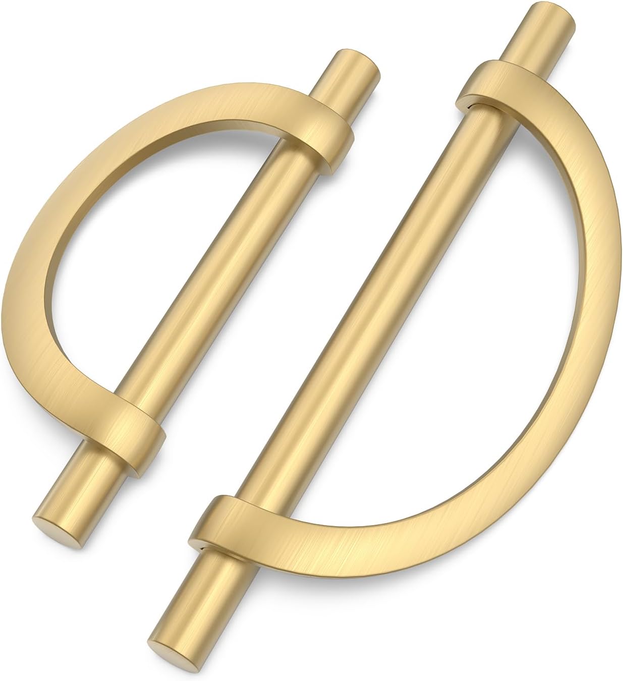 homdiy 10 Pack Brushed Gold Drawer Pulls 5 inch Hole Centers Kitchen ...