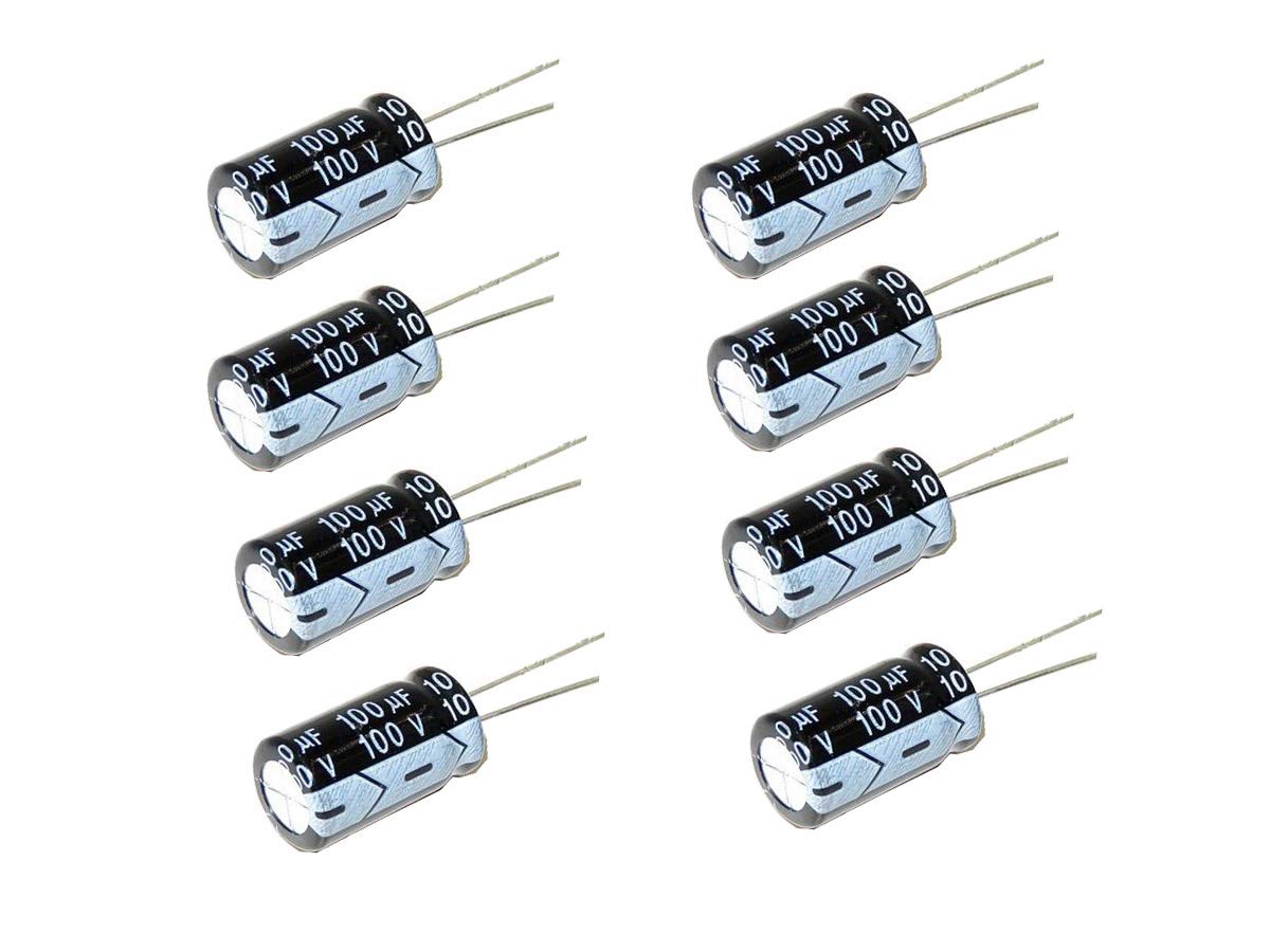 100uF 100V 10X17 +/-20% -40 to +105Ã‚°C 20 PCS Aluminum Electrolytic ...