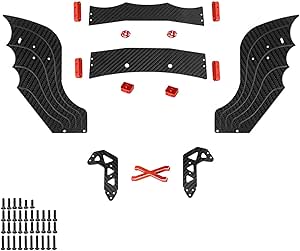 Amazon.com: 1/7 RC Car Tail Wing Carbon Fibre Rear Spoiler Wing for ...