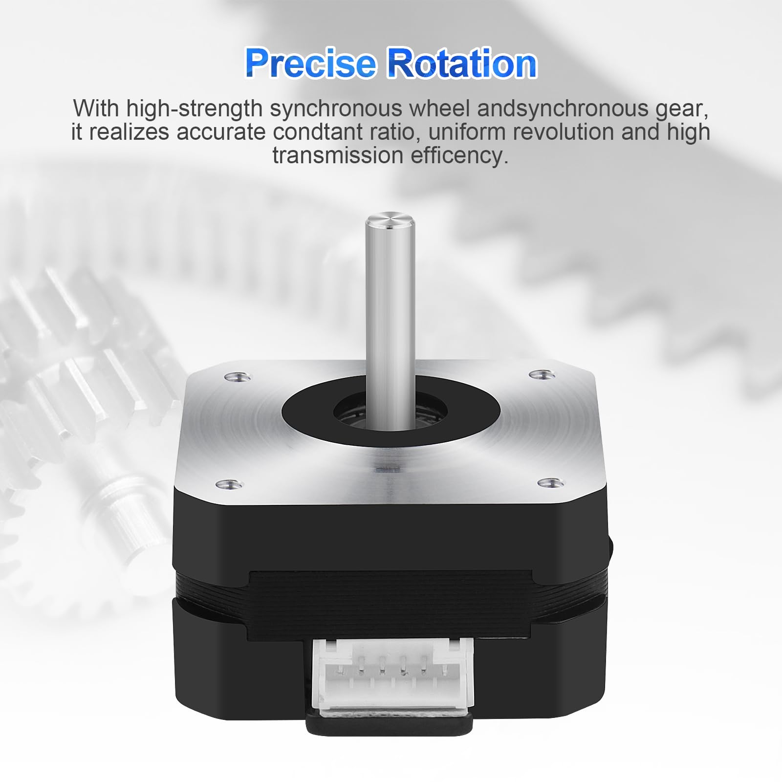 Snapklik.com : 2-Pack Nema 17 Stepper Motor, 4-Wire Bipolar 41V 1A ...