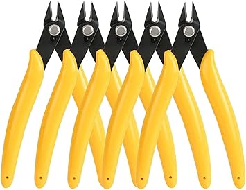 Micro Flush Cutters 5 Pack,Wire Cutter with Internal Spring,Diagonal ...