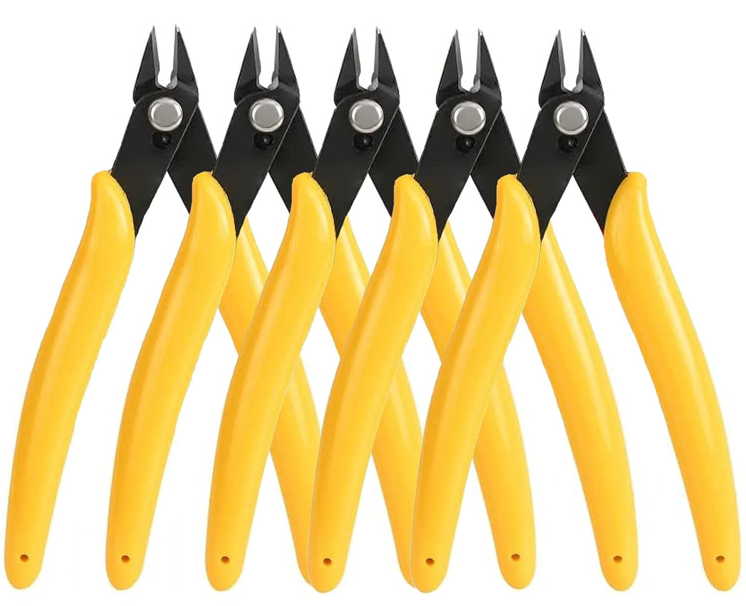 Micro Flush Cutters 5 Pack,Wire Cutter with Internal Spring,Diagonal ...