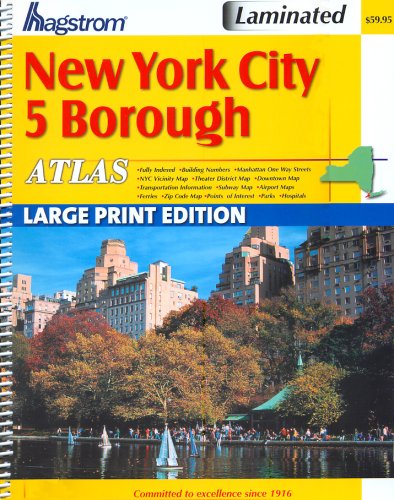 Hagstrom New York City 5 Boro Atlas: Large Type: 9781592459902: Books ...