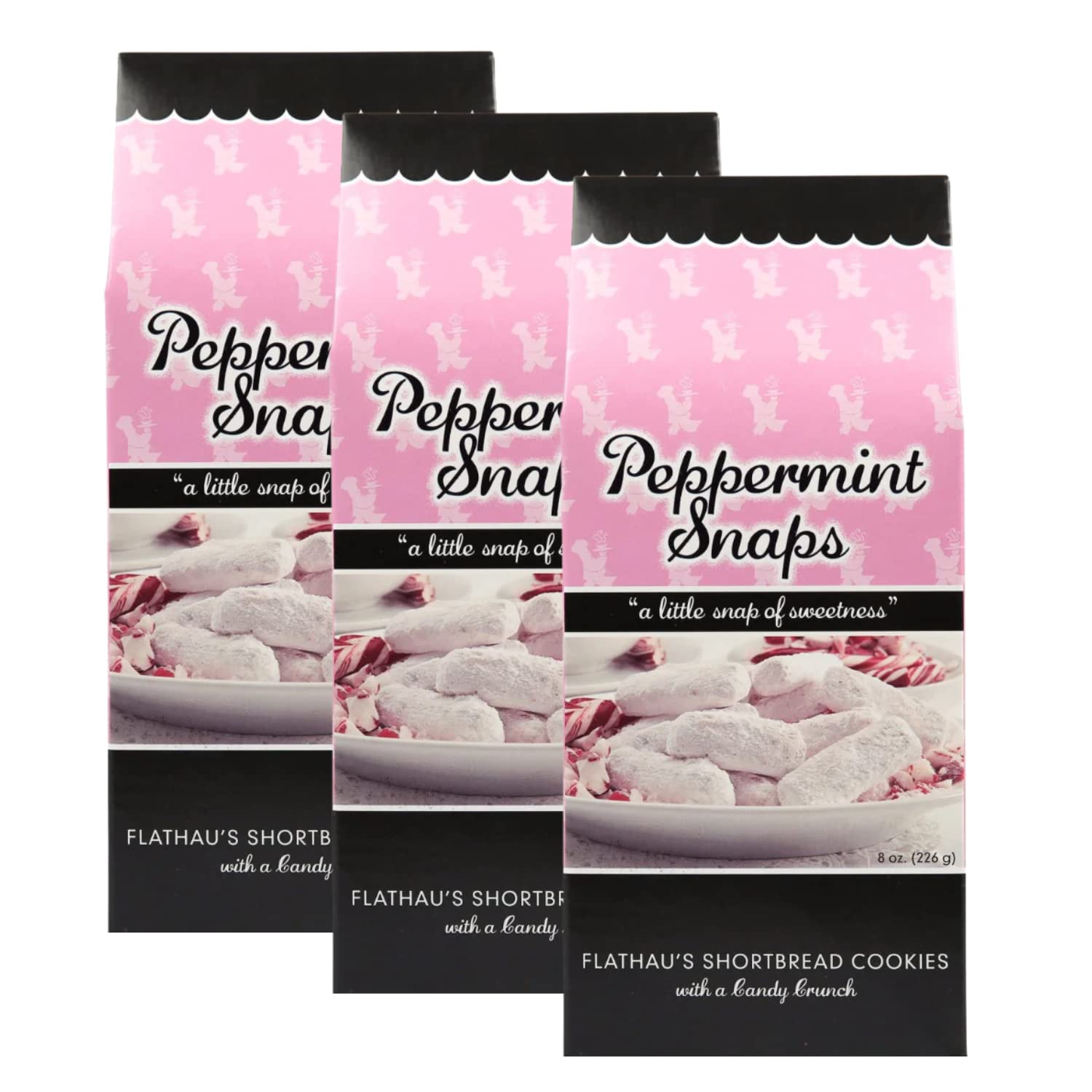 Amazon.com: Flathau's Fine Foods Peppermint Snaps, Shortbread Cookies ...