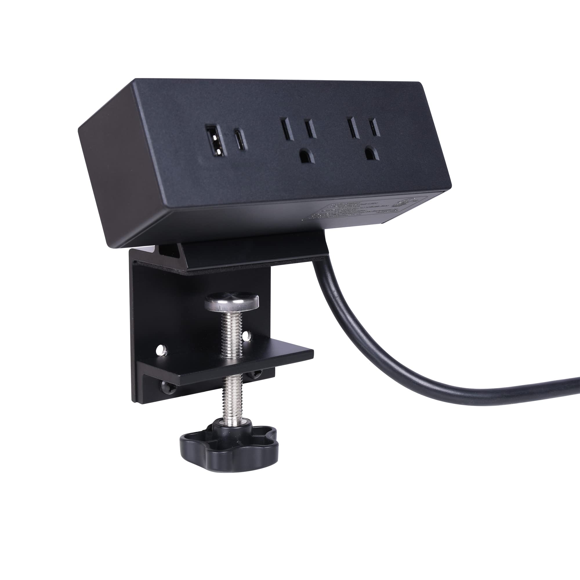 Buy Frassie Desk Clamp Power Strip Desktop Edge Outlets with Type-A and ...