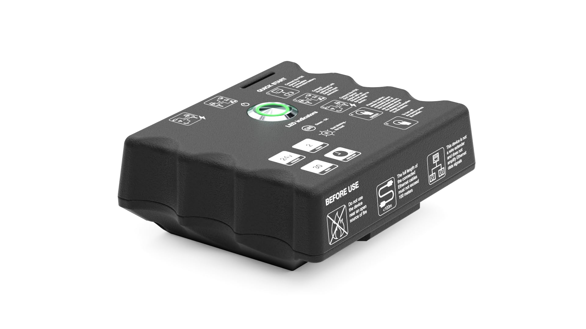 Amazon.com: Portable Passive 24v PoE Injector Compatible with DeWalt ...