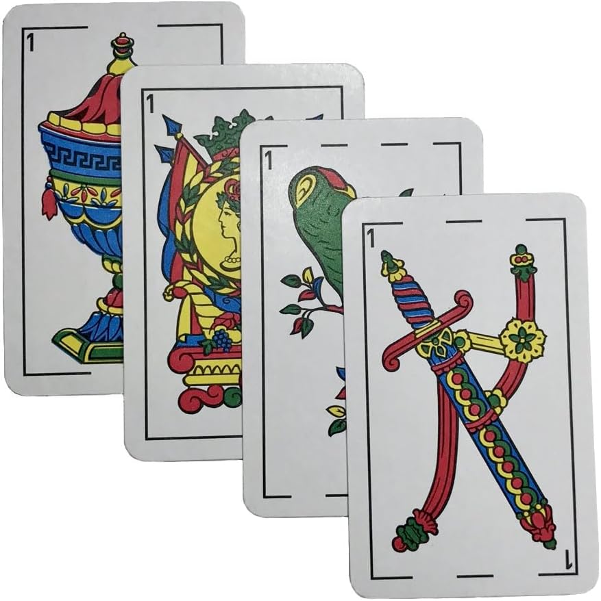 2 barajas de naipes españoles Cartas españolas, laminadas, baraja ...