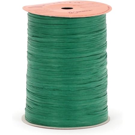 Amazon.com: Berwick Offray Matte White Raffia Ribbon, 1/4'' Wide, 100 ...