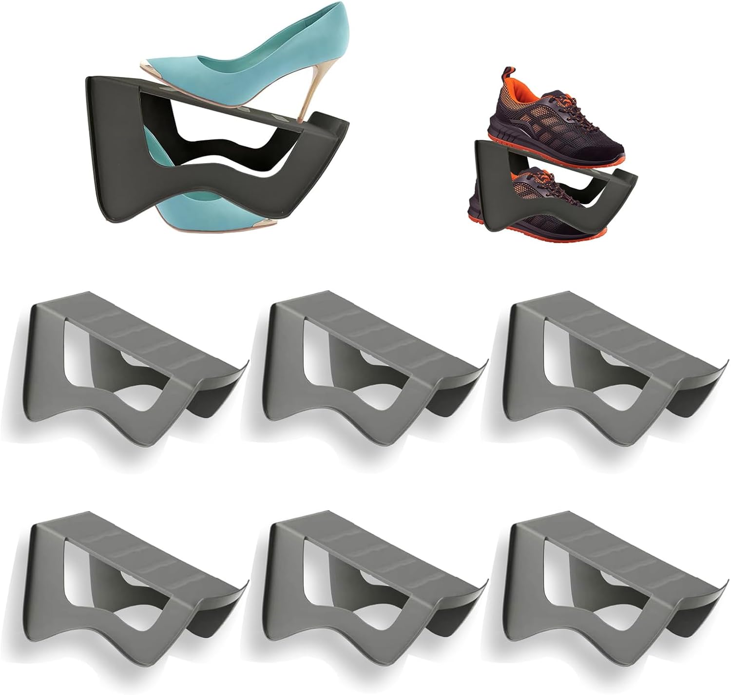 Amazon.com: Miniage Shoe Slot Organizer, Boutique Shoe Stacker for A ...