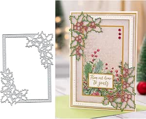 Amazon.com: Leaves Foliage Frame Metal Die Cuts Cutting Dies, Leaves ...