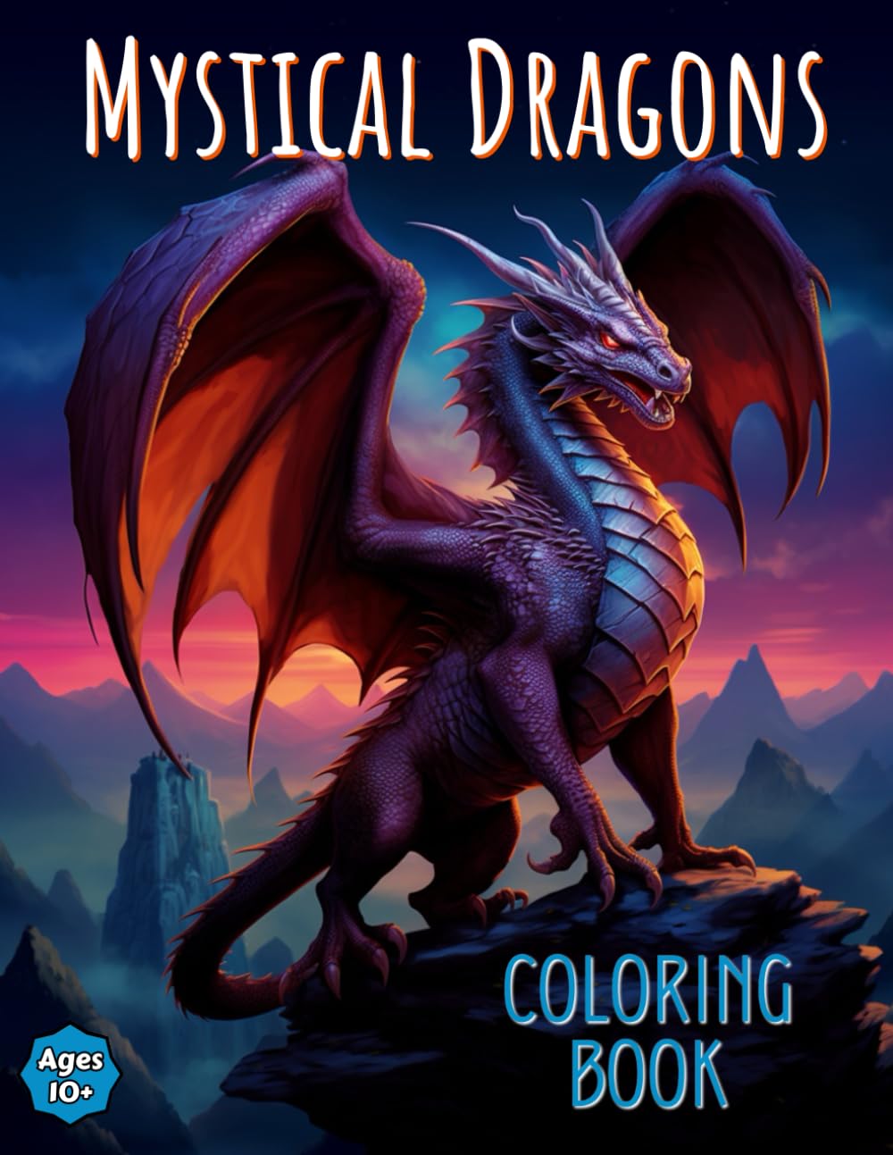 Amazon.com: Mystical Dragons Coloring Book: Moderate to Advanced Skill ...