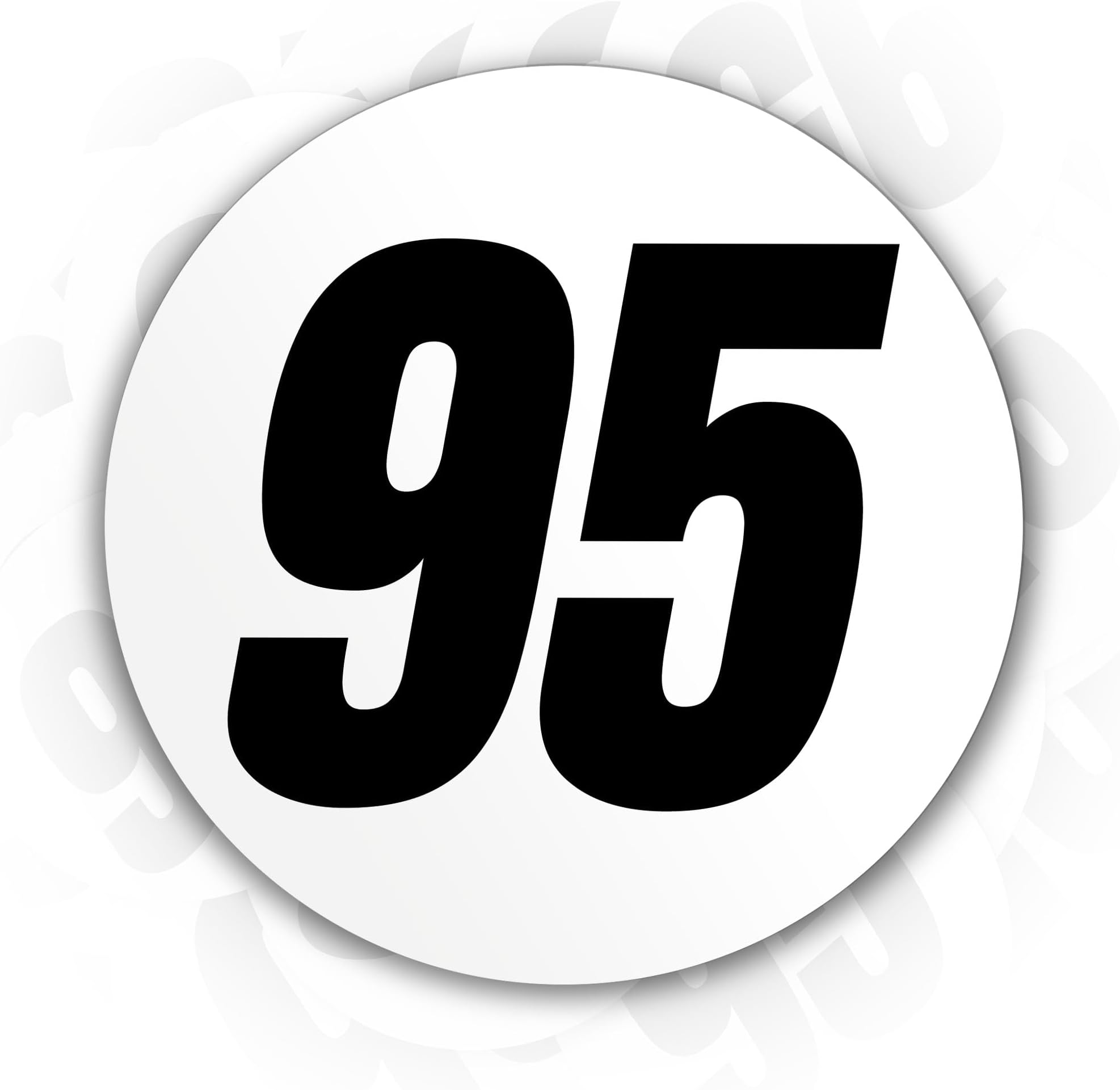 Amazon.com: 12" Set of Two Magnetic Custom Number Roundels Rally ...