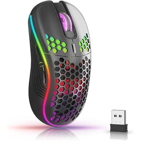 Amazon.com: DIERYA Wired Gaming Mouse with Honeycomb Shell, 12800DPI ...