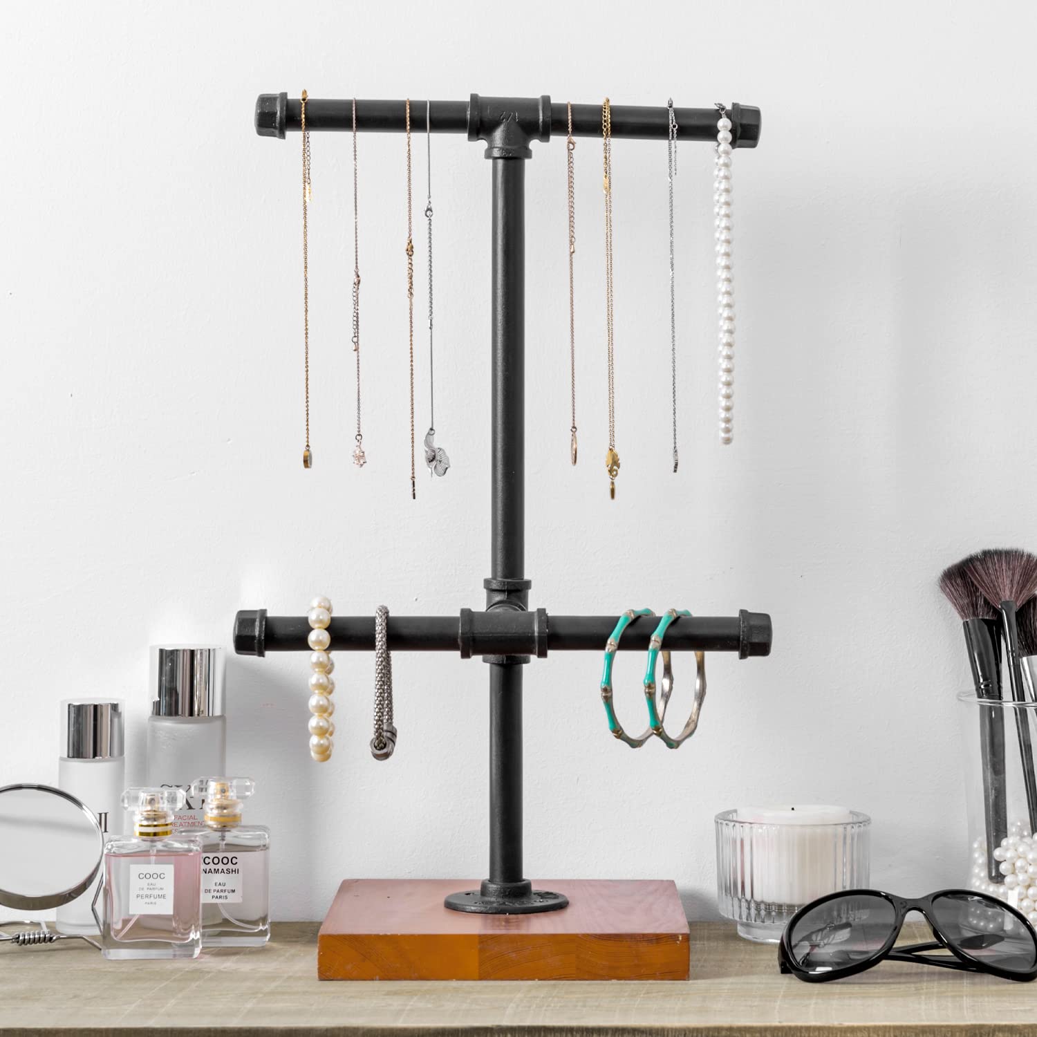 Industrial Pipe Jewelry Display