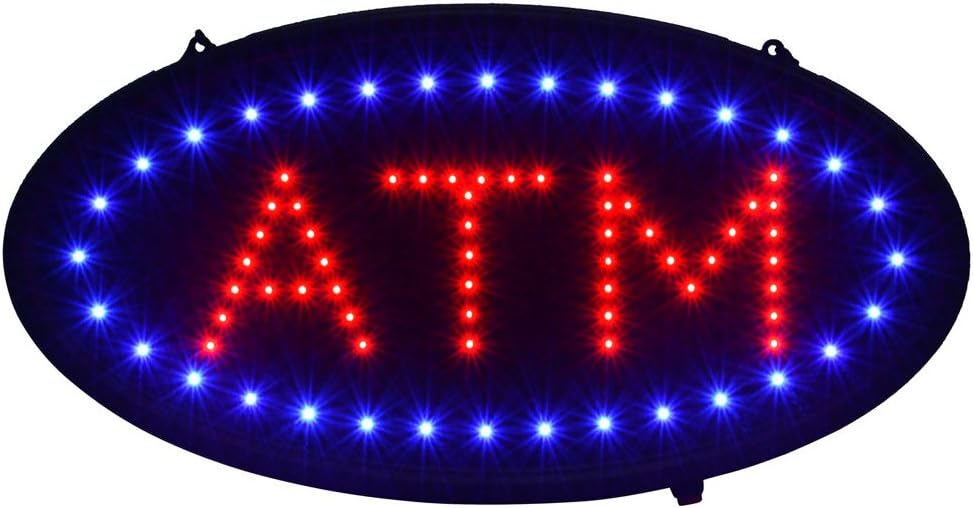 Buy Boshen Led ATM Signs Decor for Bank Business Mart Shop Store Bar ...