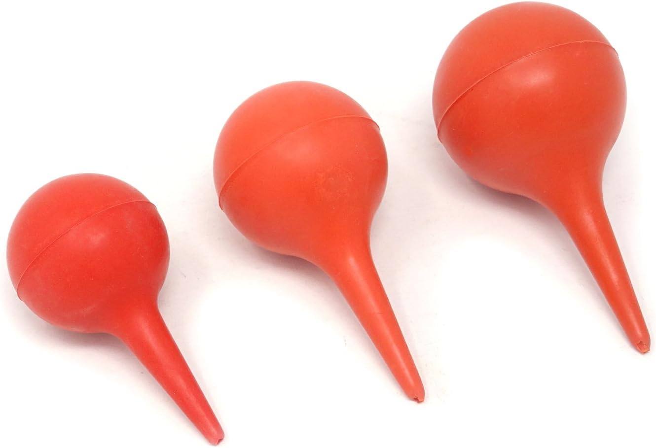 Amazon.com: "Honbay 3PCS Laboratory Tool Red Rubber Squeeze Bulb Ear ...