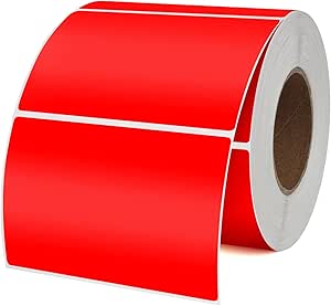 Amazon.com : YIKIADA Red Color Coding Labels 2 × 3 Inches Rectangle ...