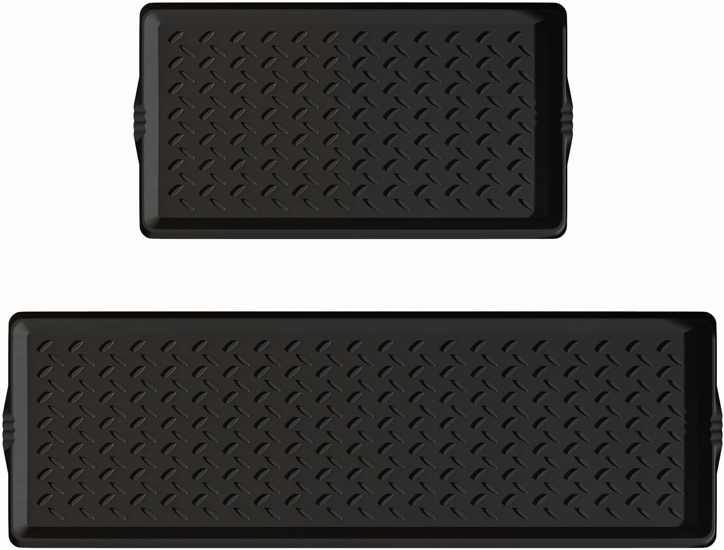 Amazon.com: Boot-Tray Set Heavy Duty Rubber Mat with Lip Waterproof ...