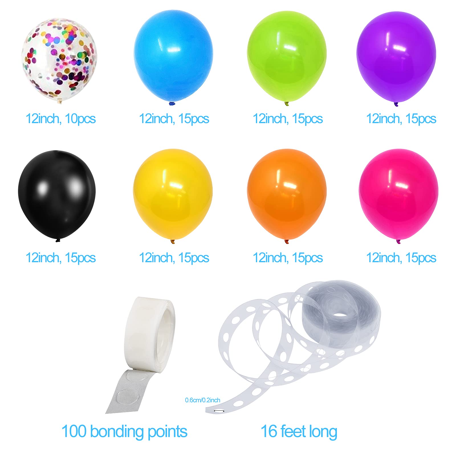 Buy 90s 80s 70s 60s 50s Themed Party Decorations Balloons Garland ...