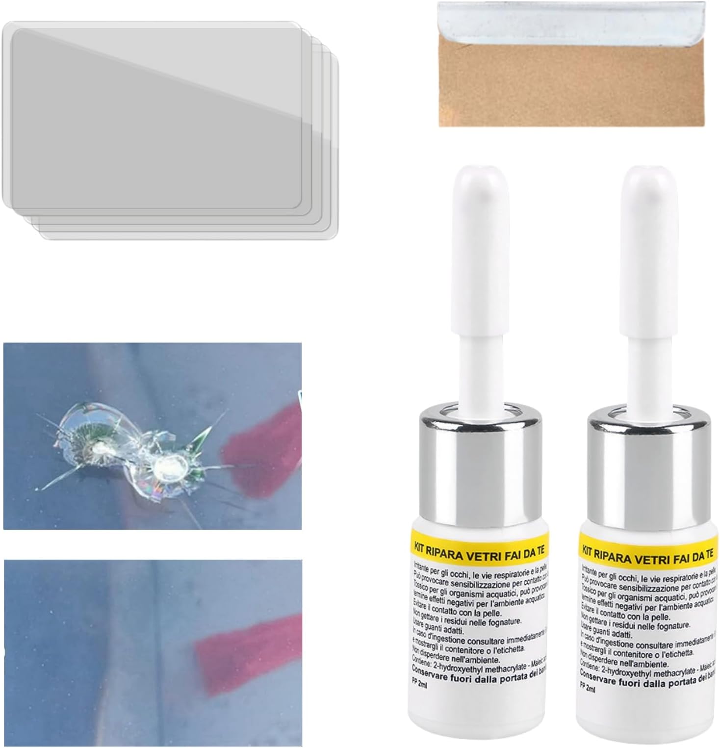lanmusic Windshield Repair kit, DIY Glass Cracked Repair Kits, Car ...