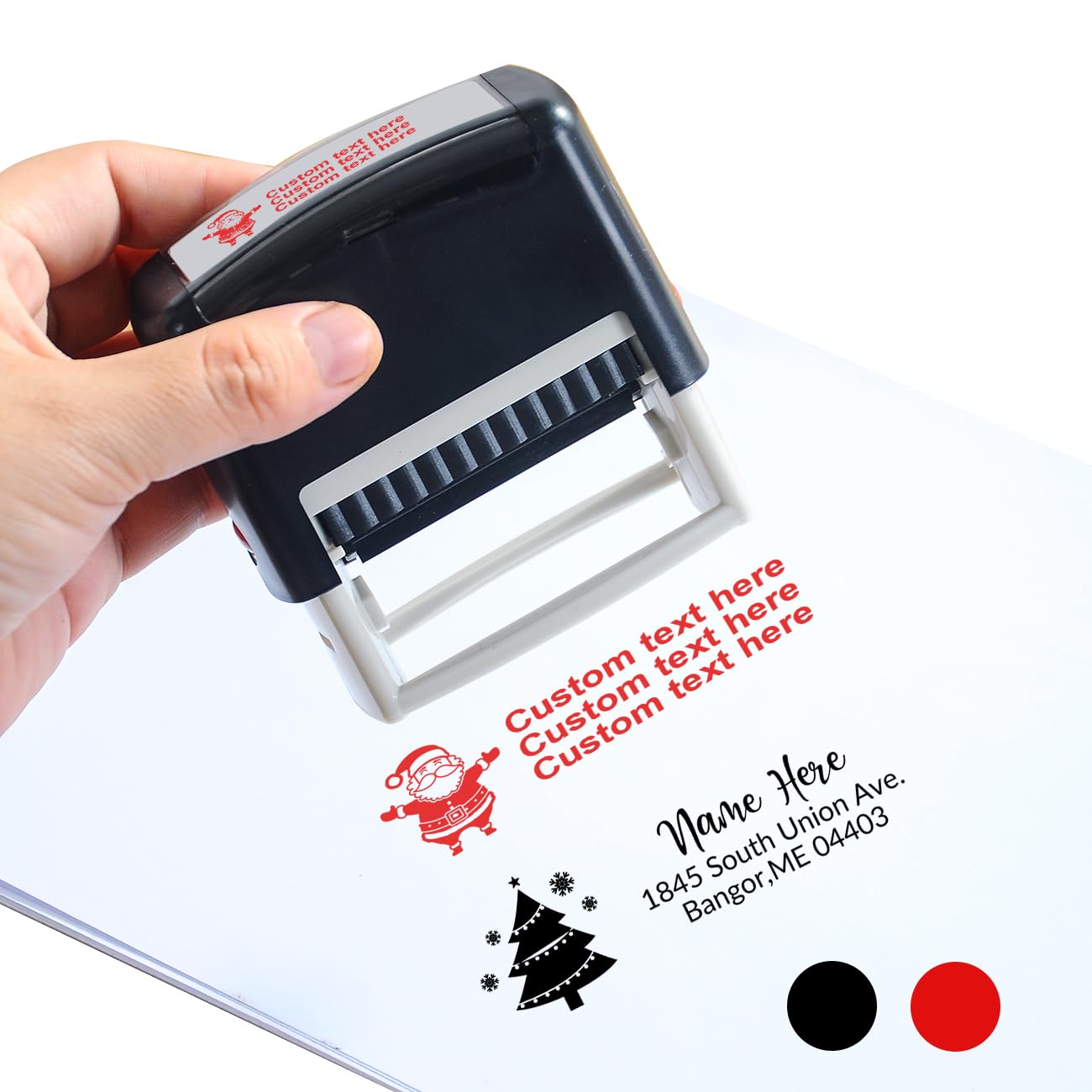 Amazon.com: Teryiaco Christmas Address Stamps - Personalized Merry ...