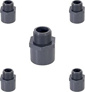 Amazon.com: Lesso America 836 Series - Schedule 80 PVC Fittings (Black ...