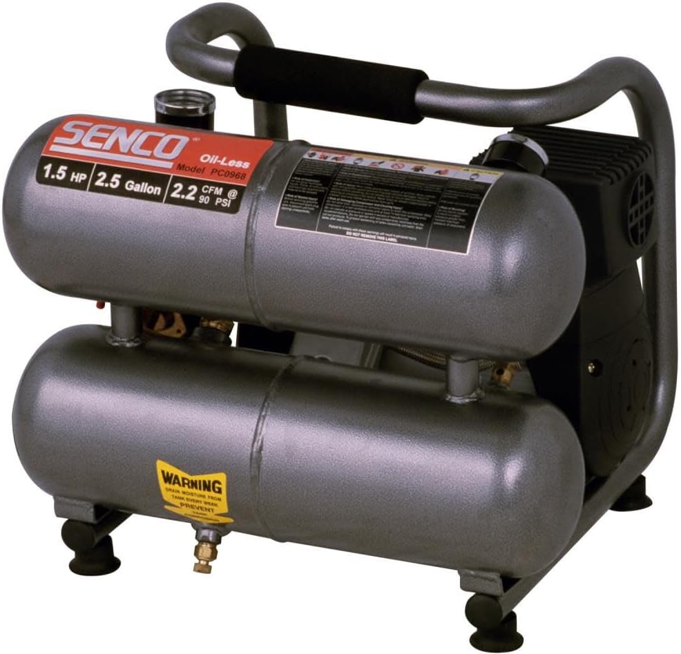 Amazon.com: Senco PC0968 Compressor, 1.5-Horsepower (PEAK) 2.5-Gallon ...