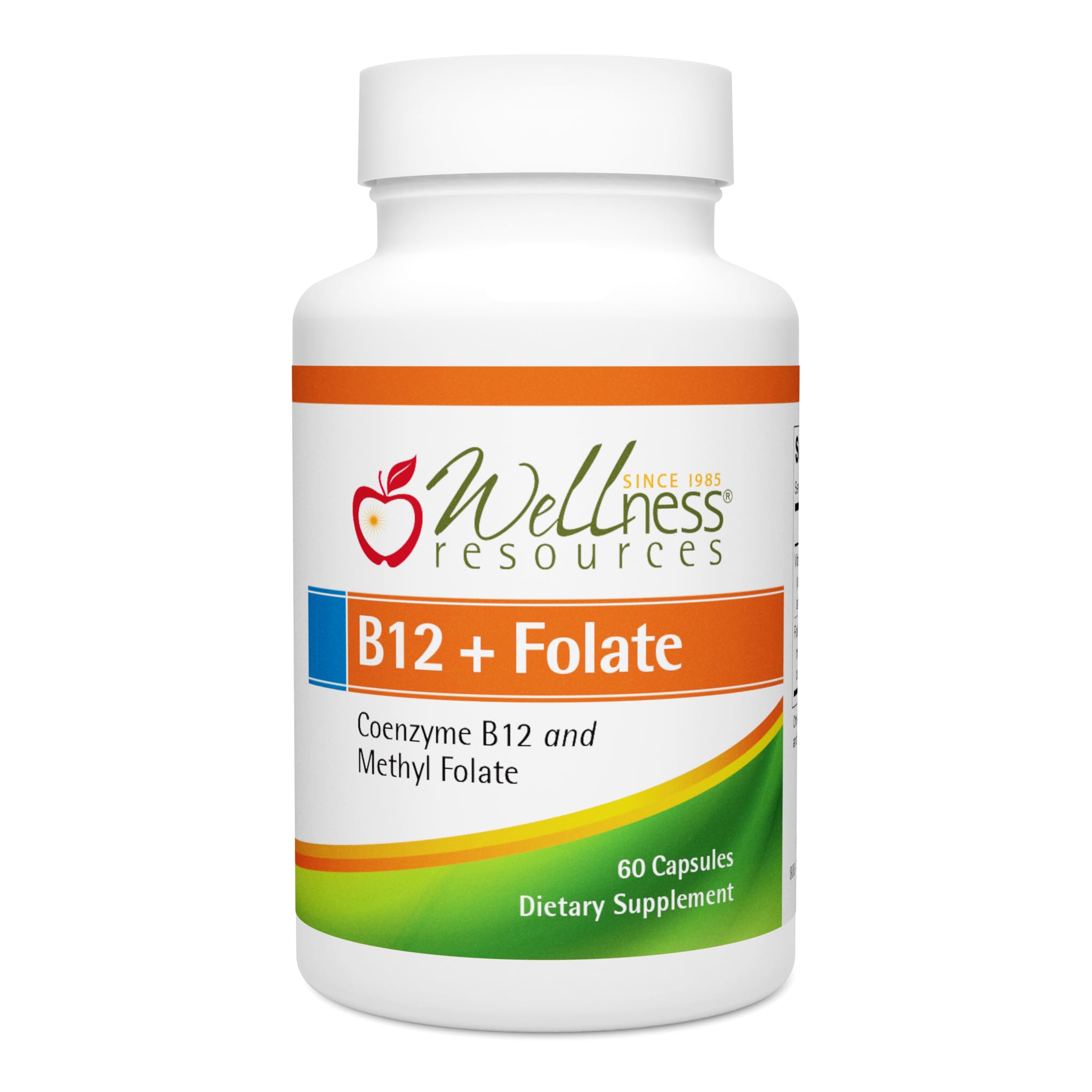Amazon.com: Wellness Resources B12 + Folate Supplement, Bioactive ...