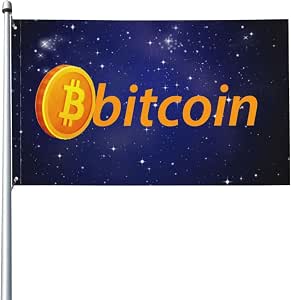Amazon.com : Bitcoin Logo Bitcoin Sign Flag 3X5 Ft - UV Fade Resistant ...