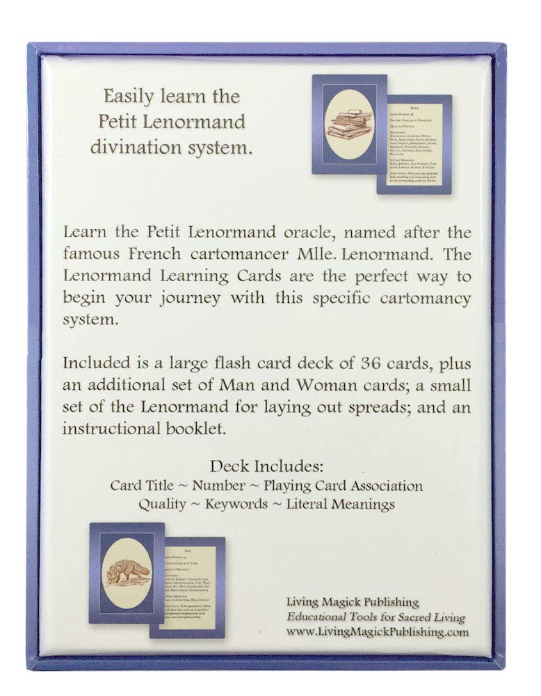 Snapklik.com : Lenormand Learning Cards - Self Study Flash Cards ...