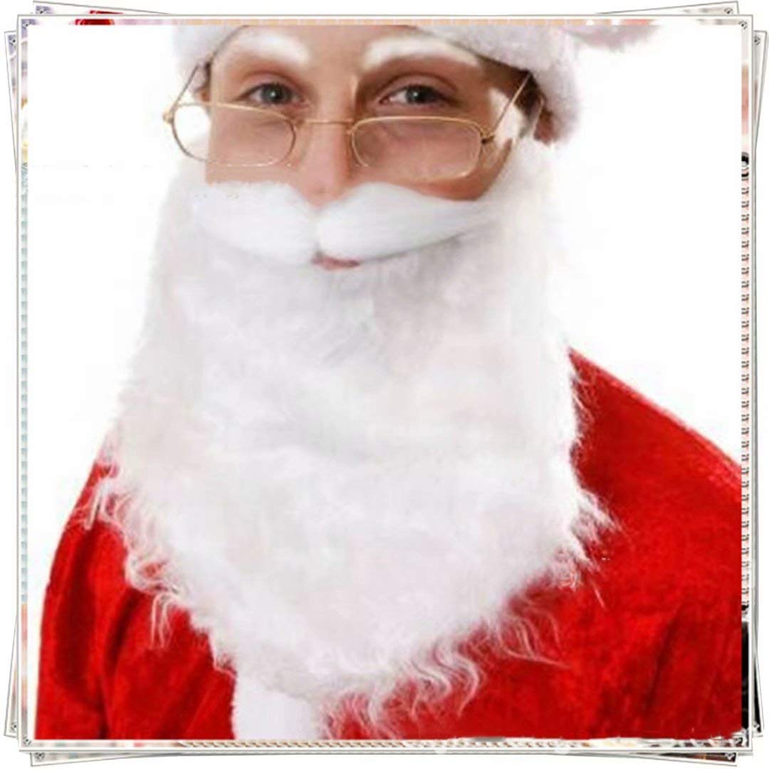 Snapklik.com : Santa Beard White Beards And Mustache For Kids Adults ...