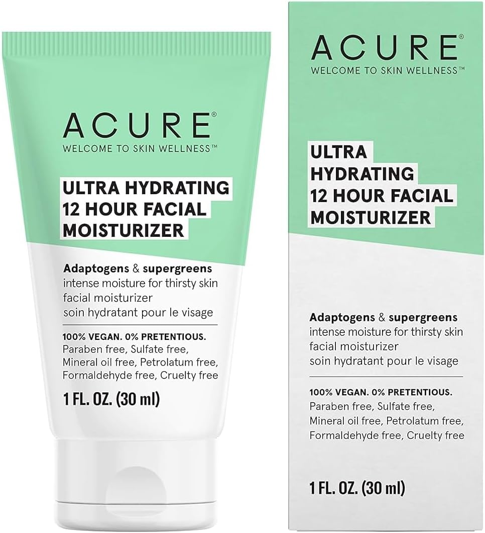 Amazon.com: Acure Ultra Hydrating 12 Hour Facial Moisturizer - Intense ...