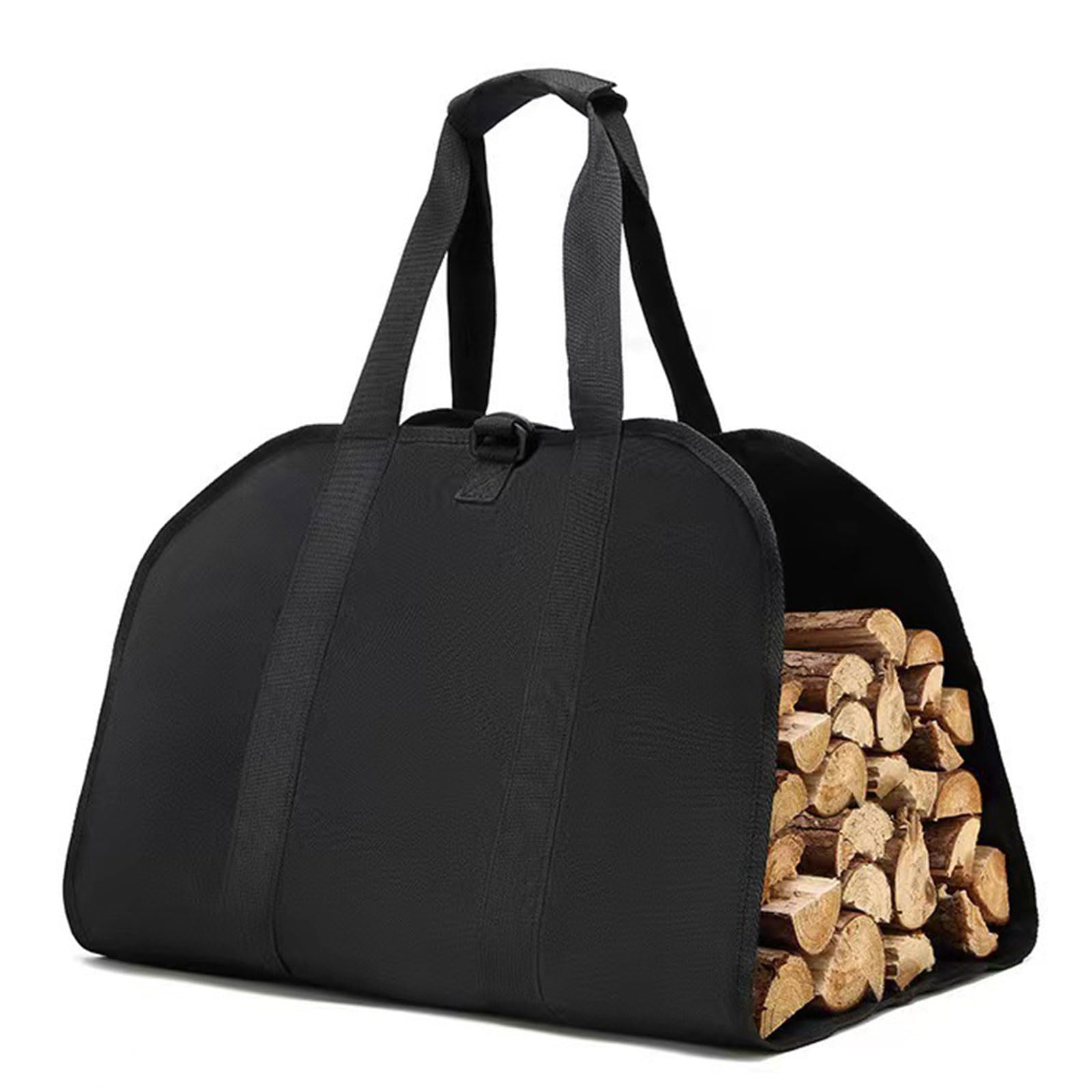 Amazon.com: ESUOHYM Canvas Firewood Carrier Handling Woods Bag Log ...