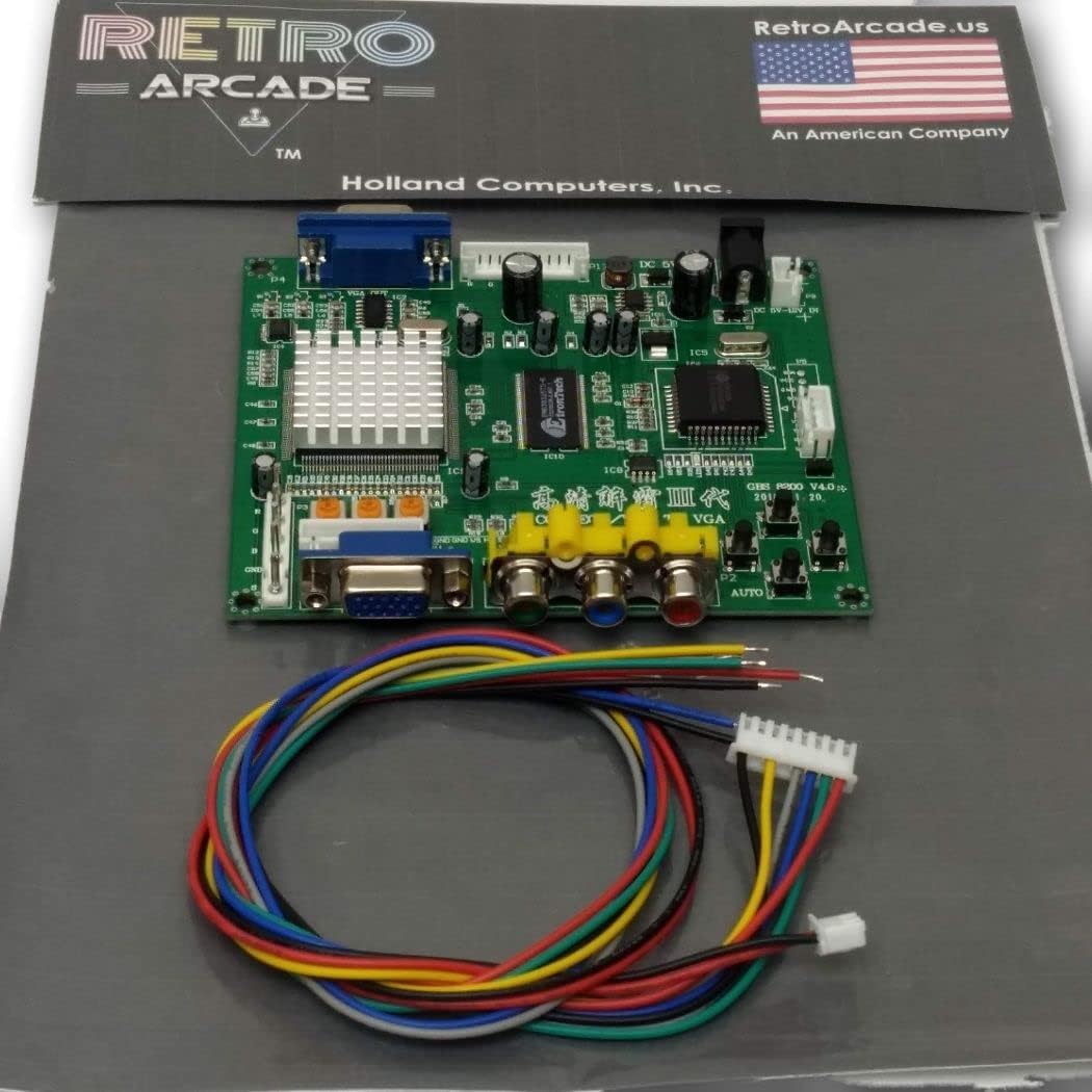 Amazon.com: RetroArcade.us Arcade Game RGB-CGA-EGA-YUV to VGA Arcade HD ...