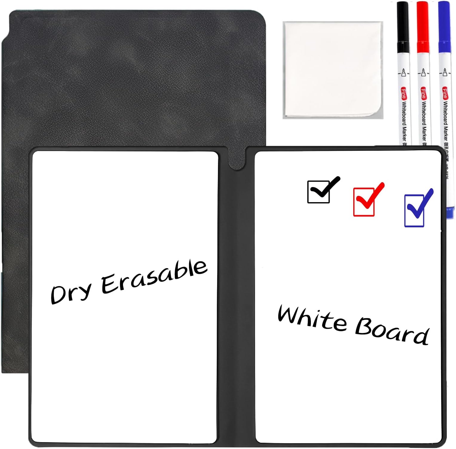 Marte Vanci Whiteboard Notebook Reusable Dry Erase Whiteboard with Pen ...