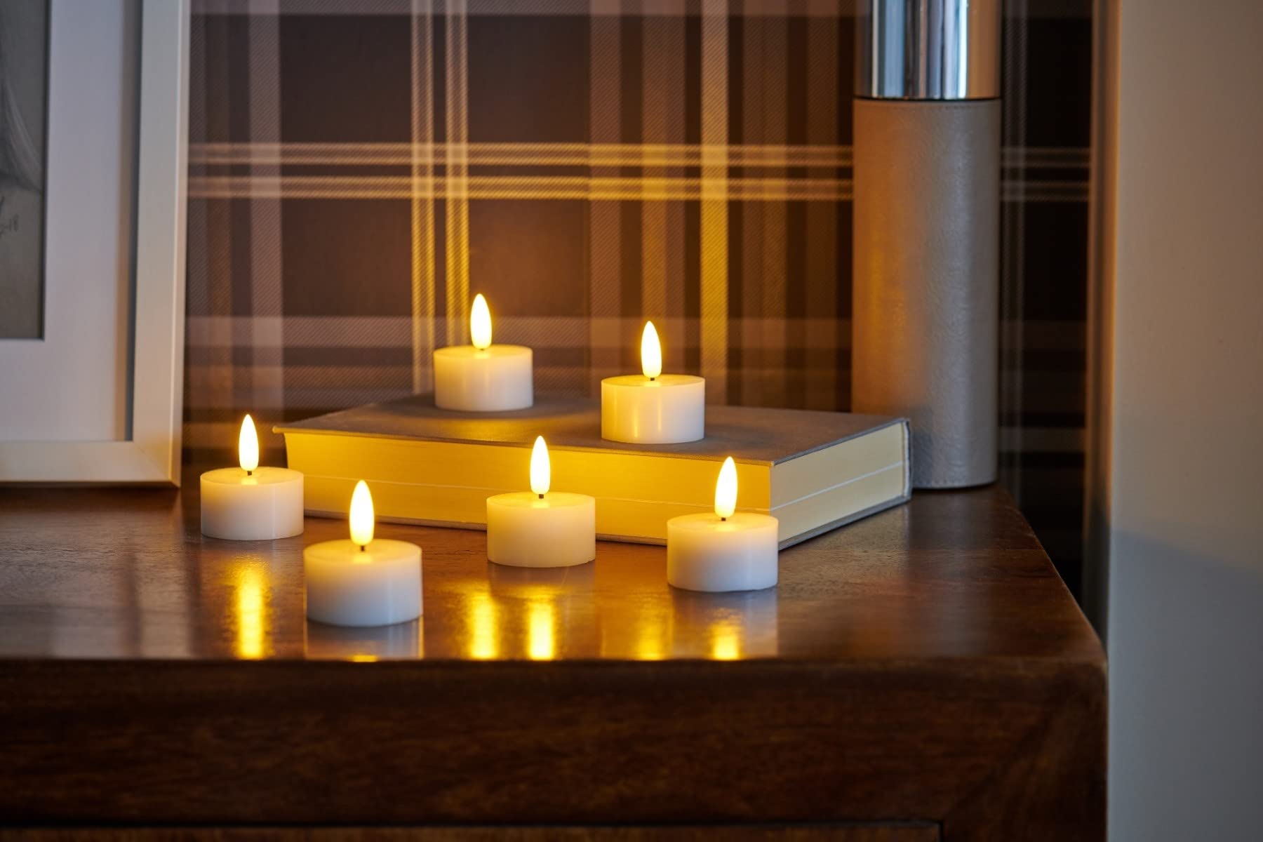 True Flicker Tea Lights 24pcs Battery Tea Lights Candle Flickering