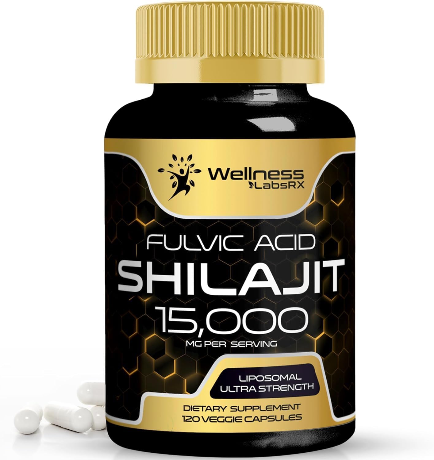Amazon.com: Shilajit Pure Himalayan Organic Capsules 120 Count - 15 ...