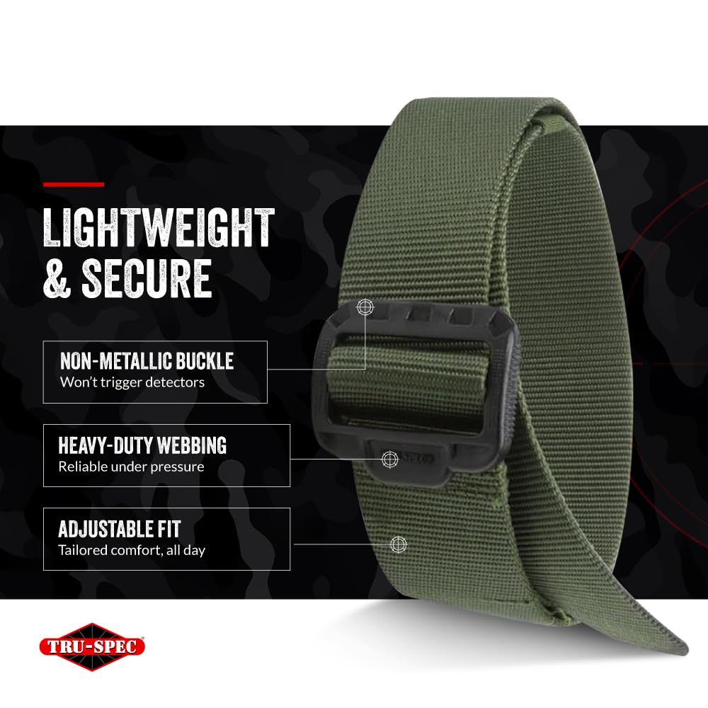 Snapklik.com : Tru-Spec Security Friendly Tactical Belt - Durable, Rip ...