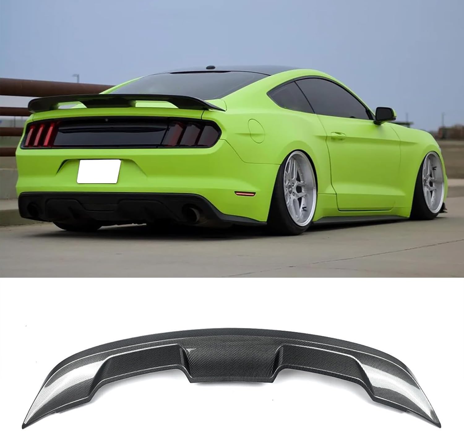 Amazon.com: BLWGROW Rear Spoiler Compatible with 2015-2023 Mustang V6 ...