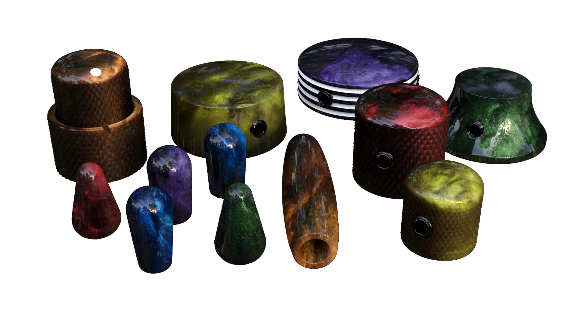 Amazon.com: Xentric Guitars - Autumn Pearl Series Resin Guitar Knobs ...