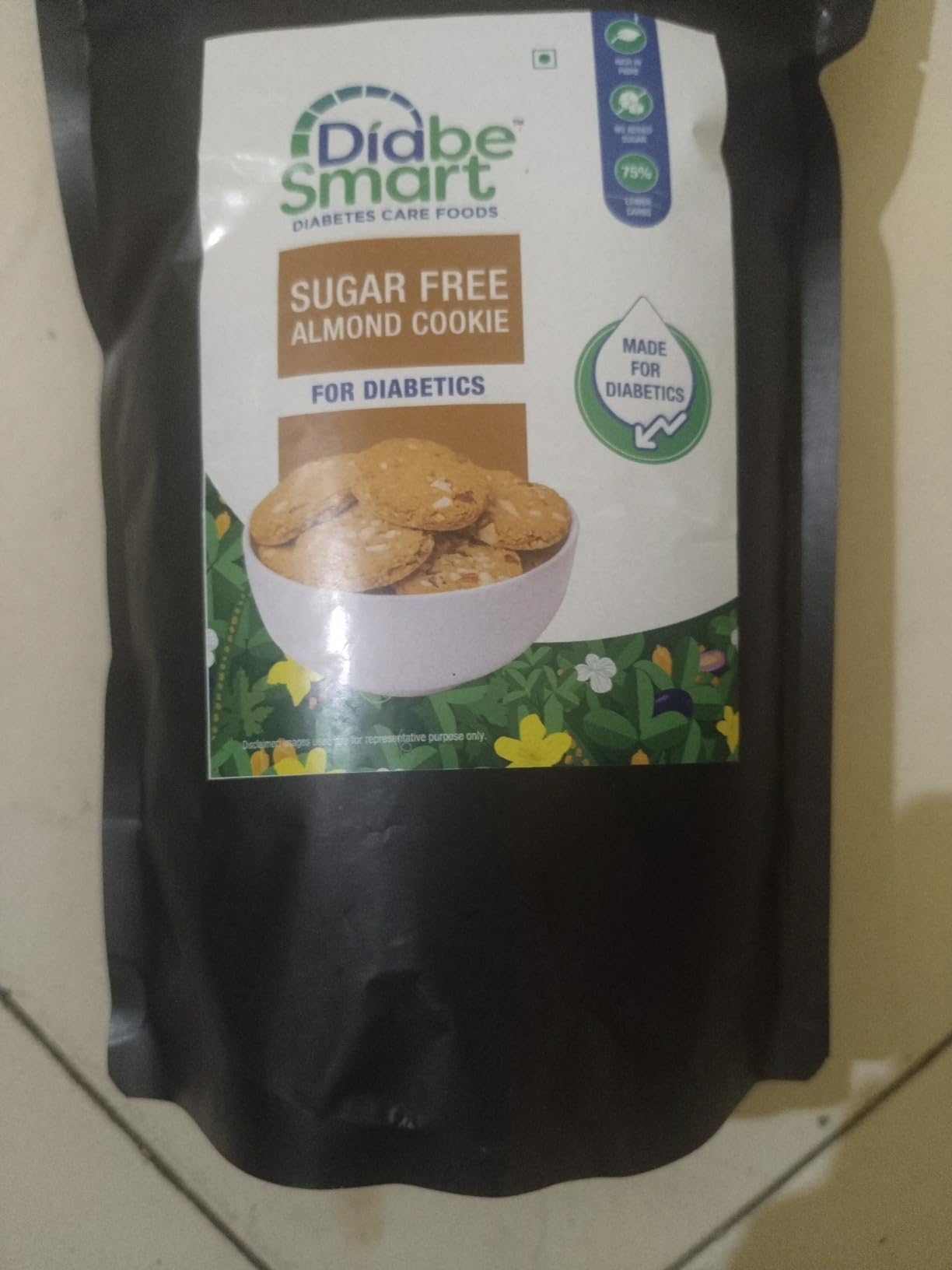 DiabeSmart Diabetic Almond Cookies (2 X 200g) | Sugar Free Biscuits for ...